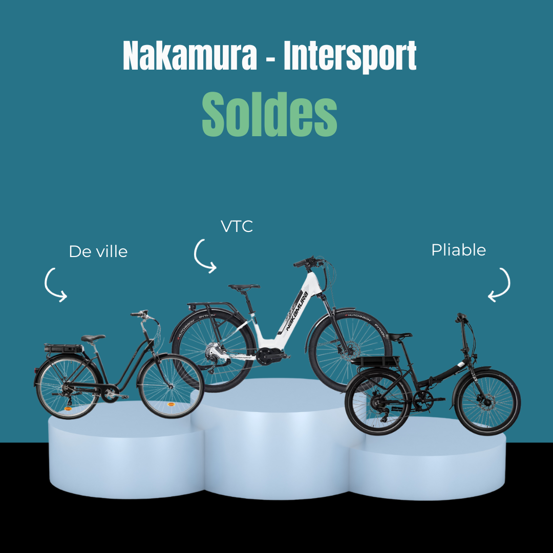 5 vélos électriques Nakamura en solde chez Intersport
